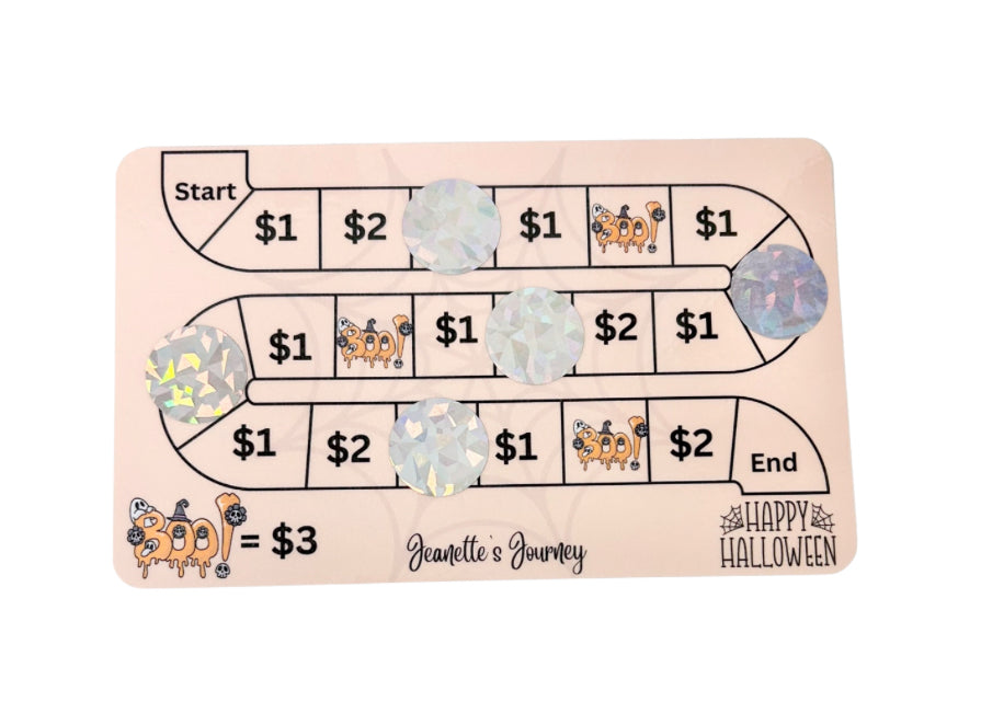 Halloween Scratch N’ Save Game | A5 – Jeanette's Journey
